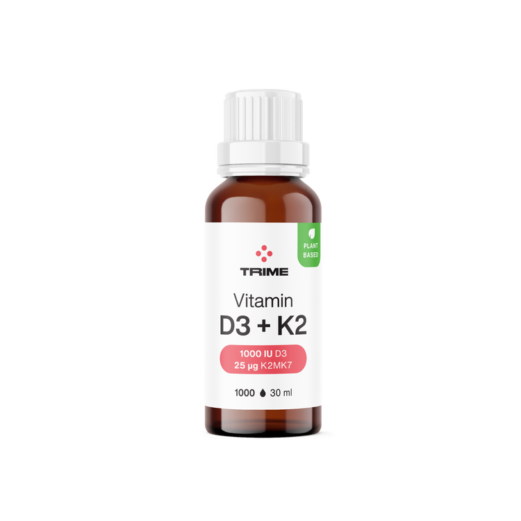 Vitamín D3 + K2, 1000 IU D3 / 25 μg K2-MK7 – trime.cz